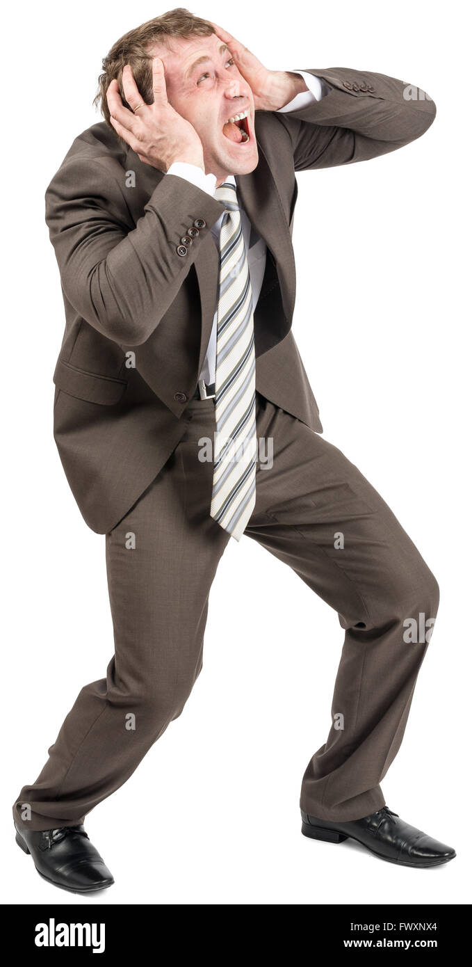 Cover ears man Cut Out Stock Images & Pictures - Alamy