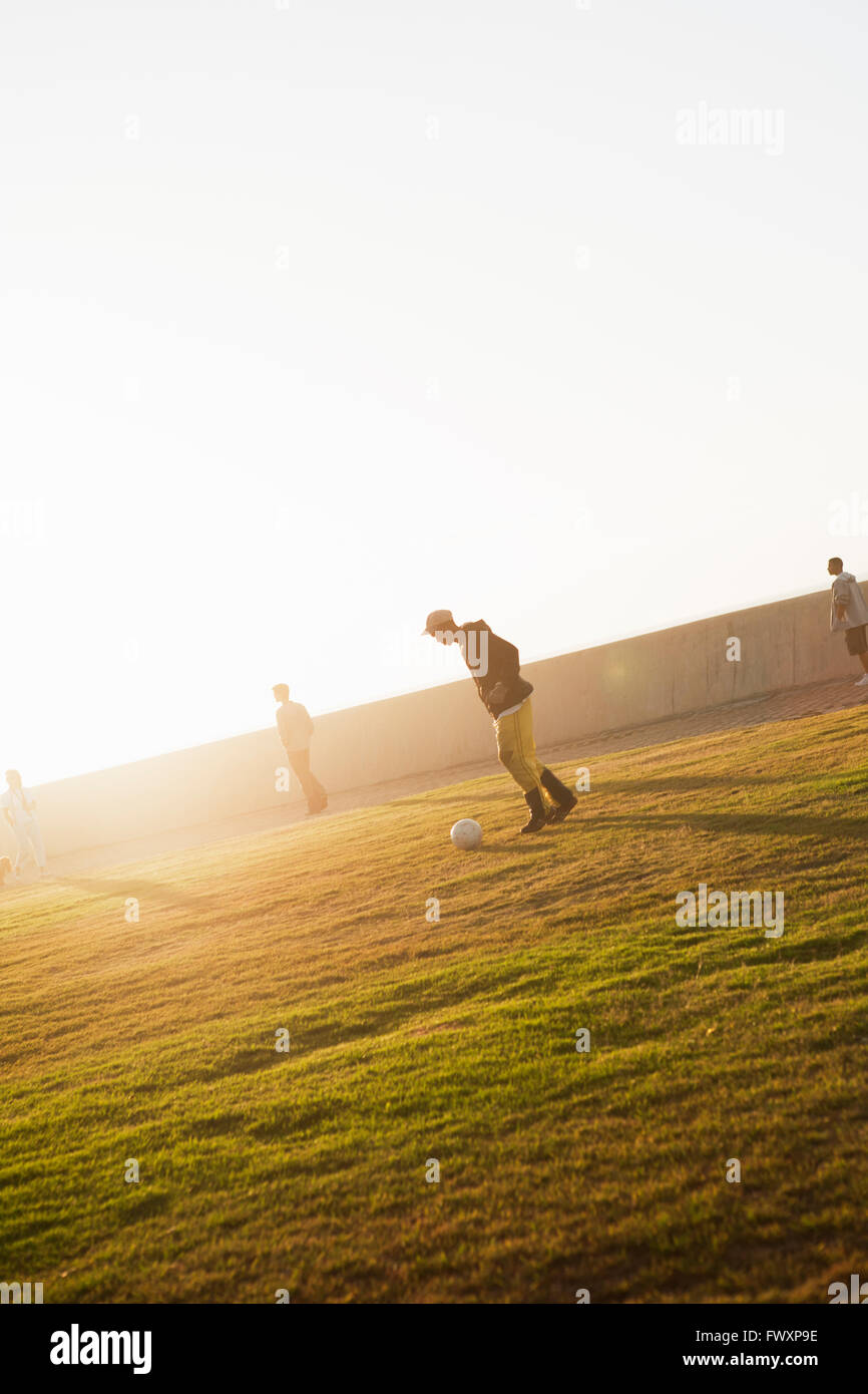 African boys playing soccer hi-res stock photography and images - Alamy