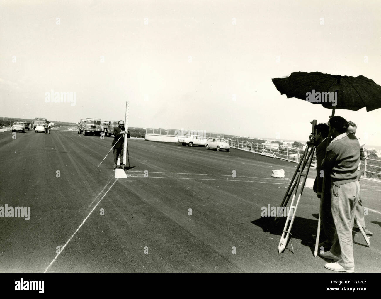 Road construction works, Bari, Italy Stock Photo - Alamy