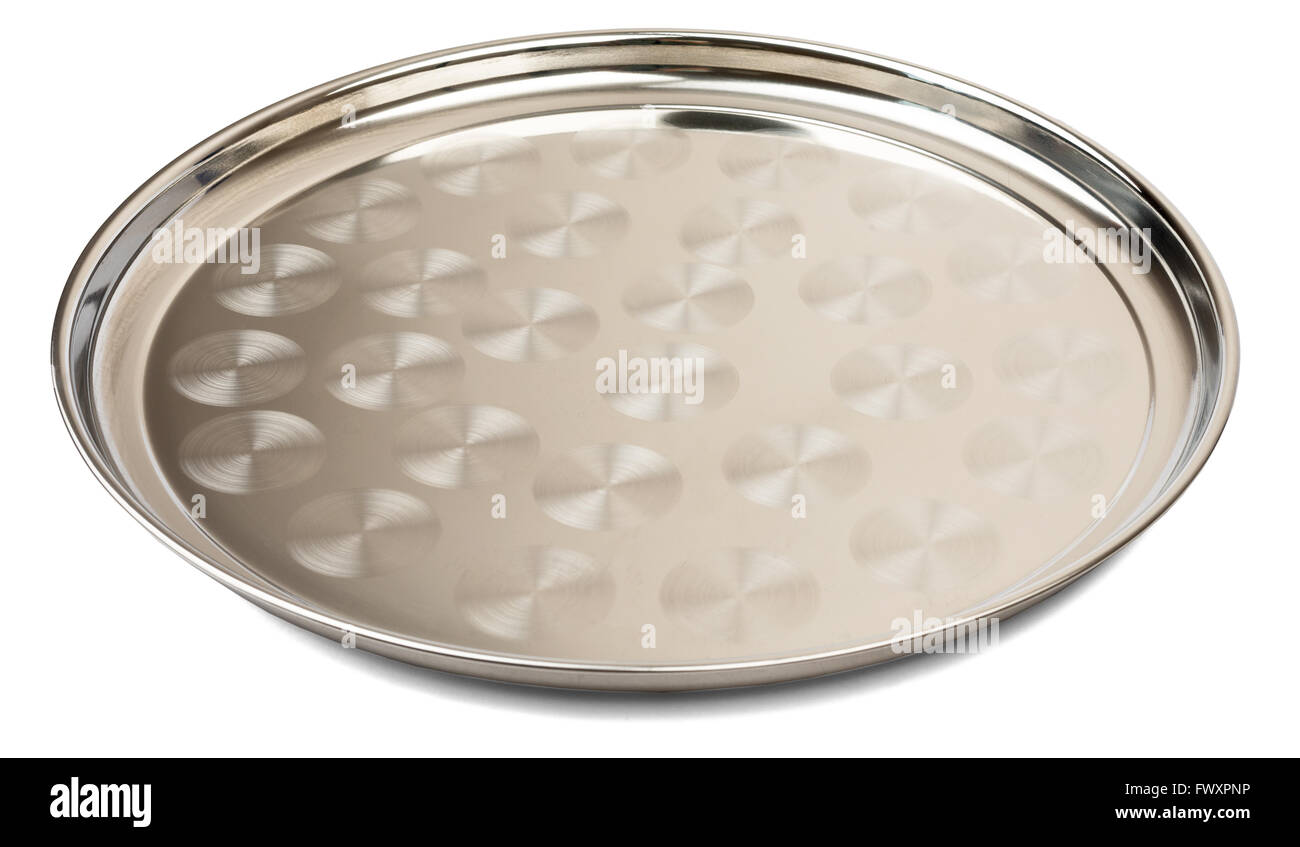 Round steel tray Stock Photo - Alamy