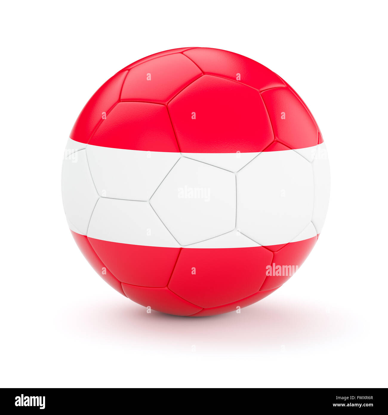 Soccer football ball with Austria flag Stock Photo - Alamy