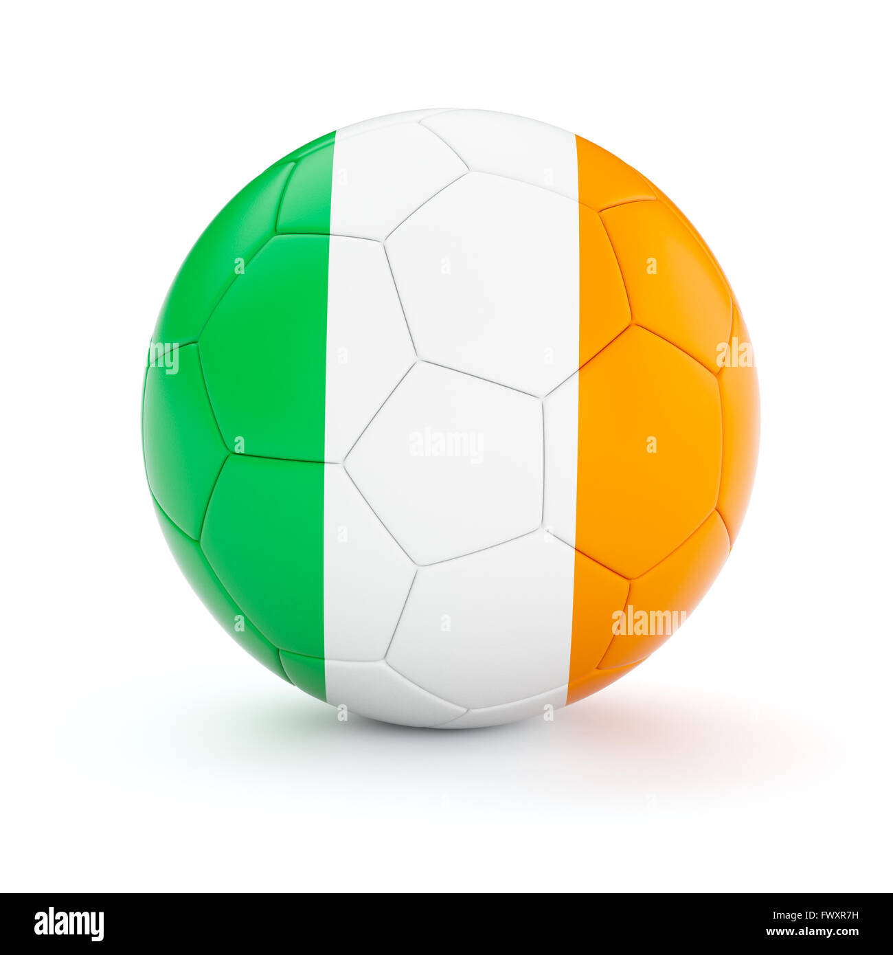 Soccer football ball with Ireland flag Stock Photo - Alamy