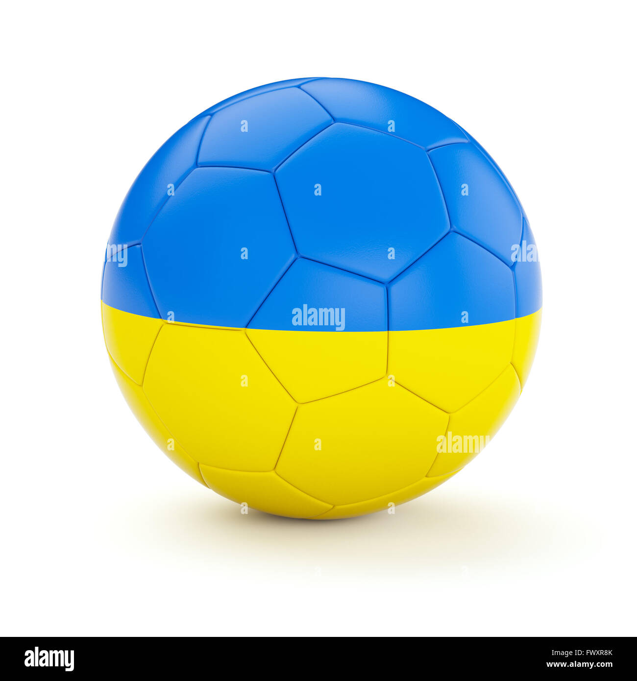 Soccer football ball with Ukraine flag Stock Photo - Alamy