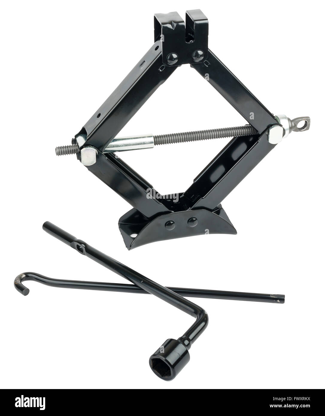 Car jack on white Stock Photo - Alamy
