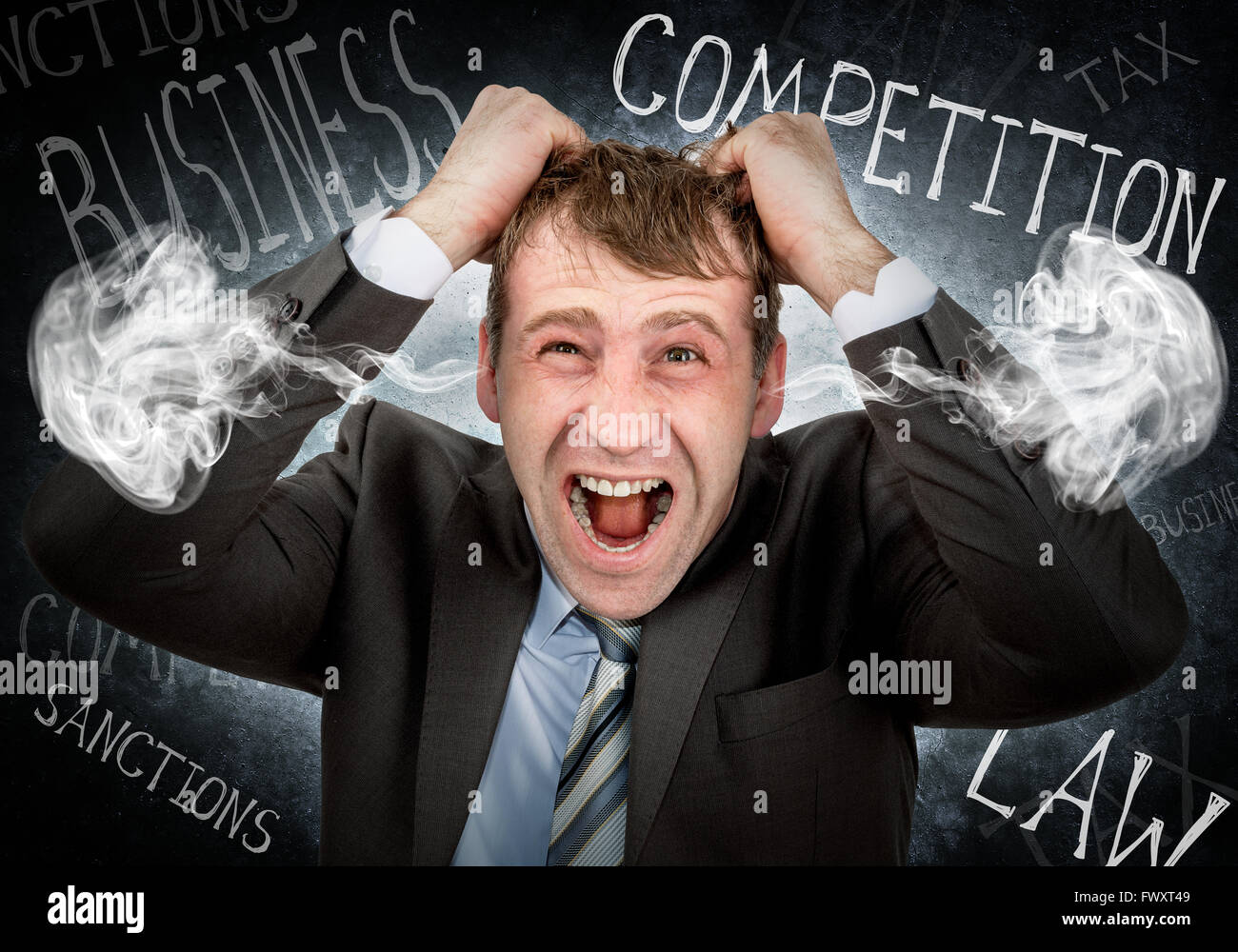 Smoke from ears hi-res stock photography and images - Alamy