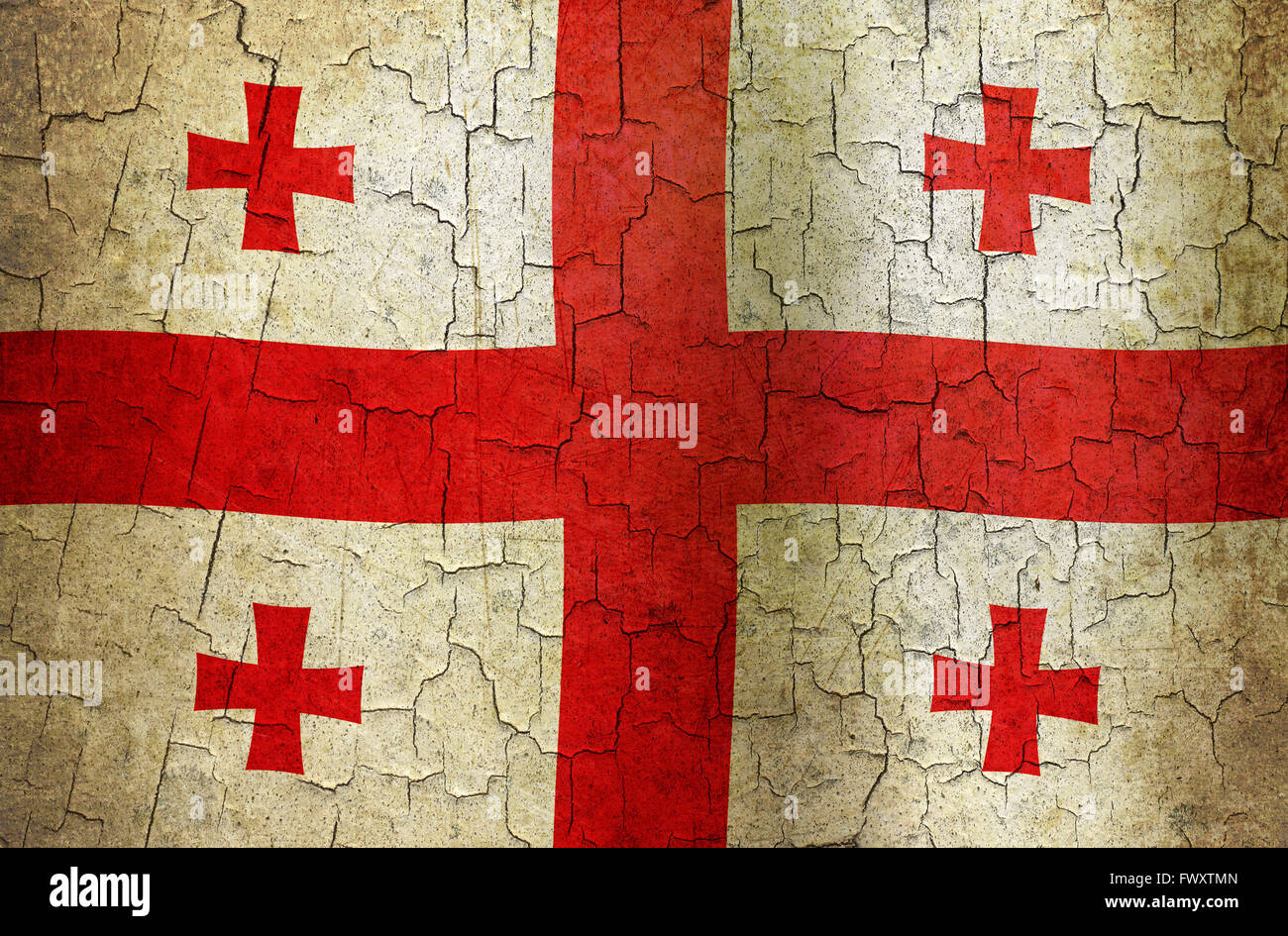 Georgia flag hi-res stock photography and images - Alamy
