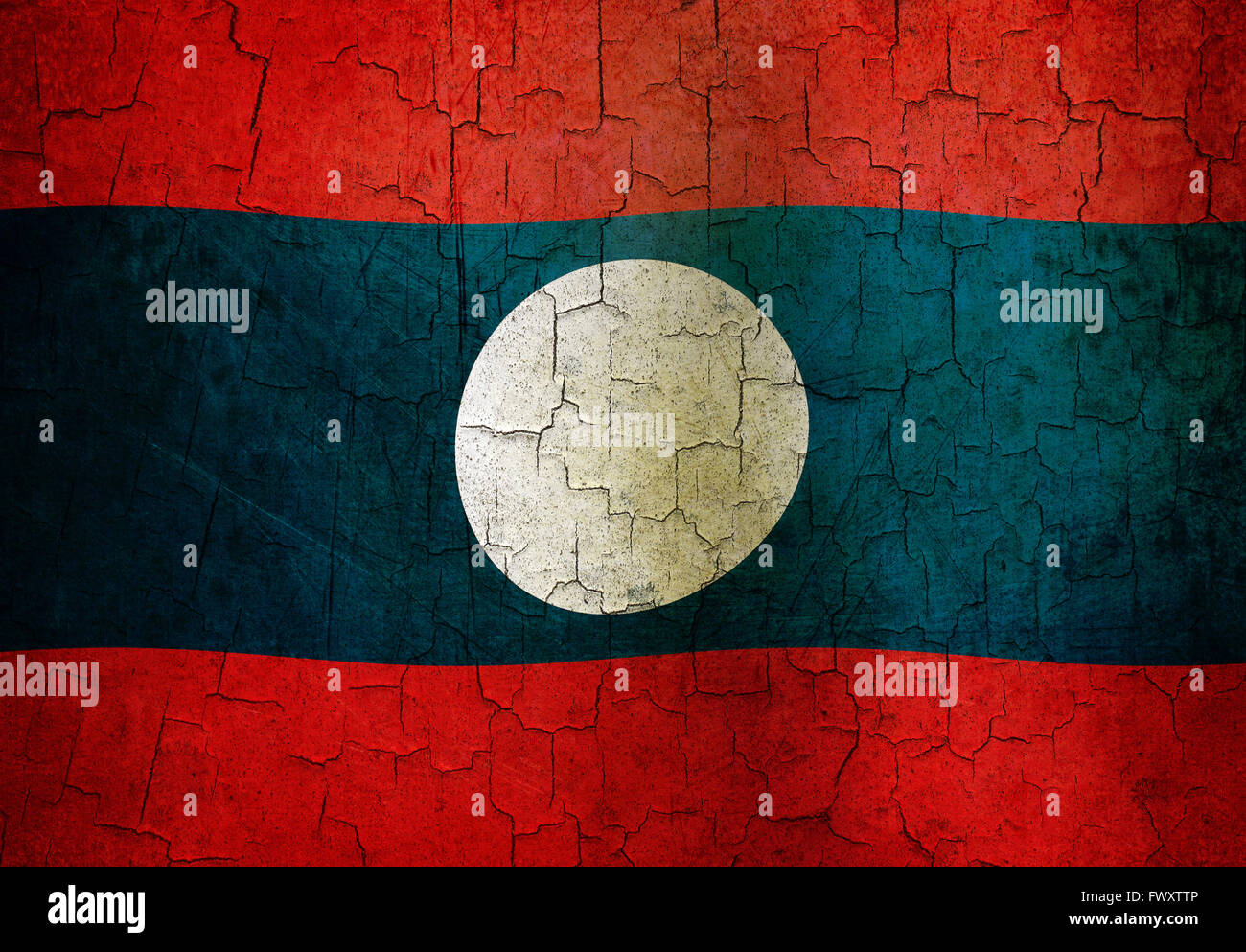 Laos flag hi-res stock photography and images - Alamy