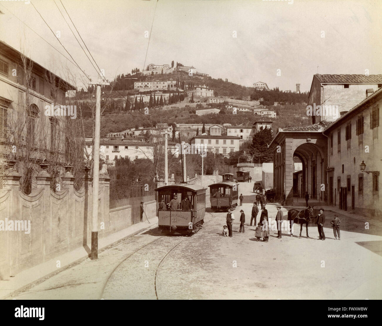 San Domenico and the hills of Fiesole, Florence, Italy Stock Photo - Alamy
