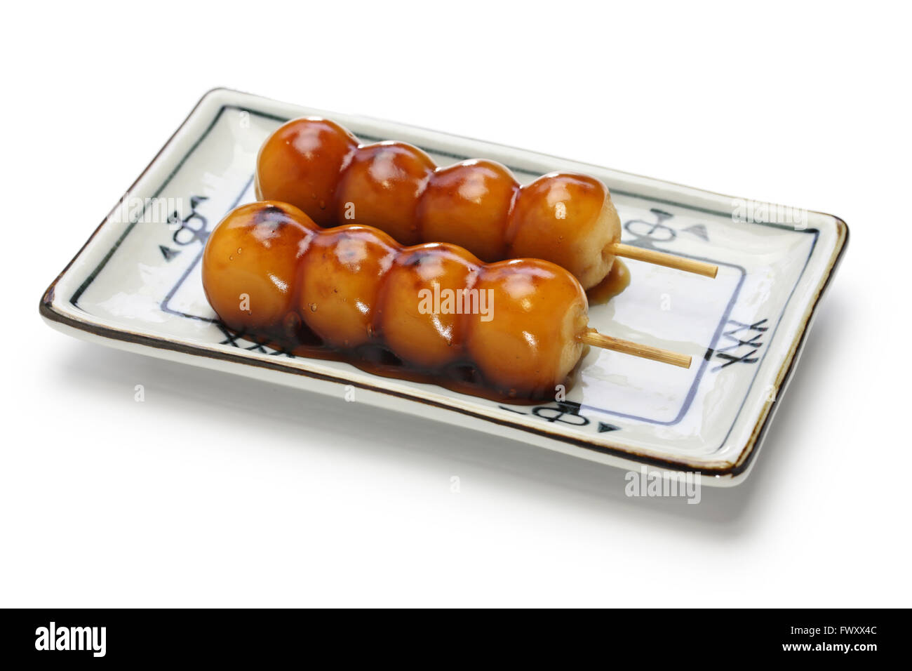 Mitarashi dango japanese skewered sweet Cut Out Stock Images & Pictures ...