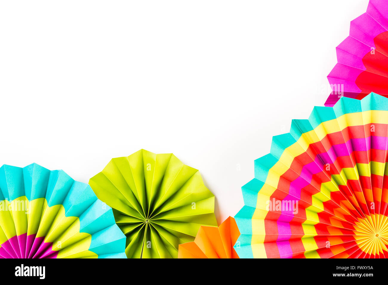 Traditional colorful table decorations for celebrating Fiesta Stock ...