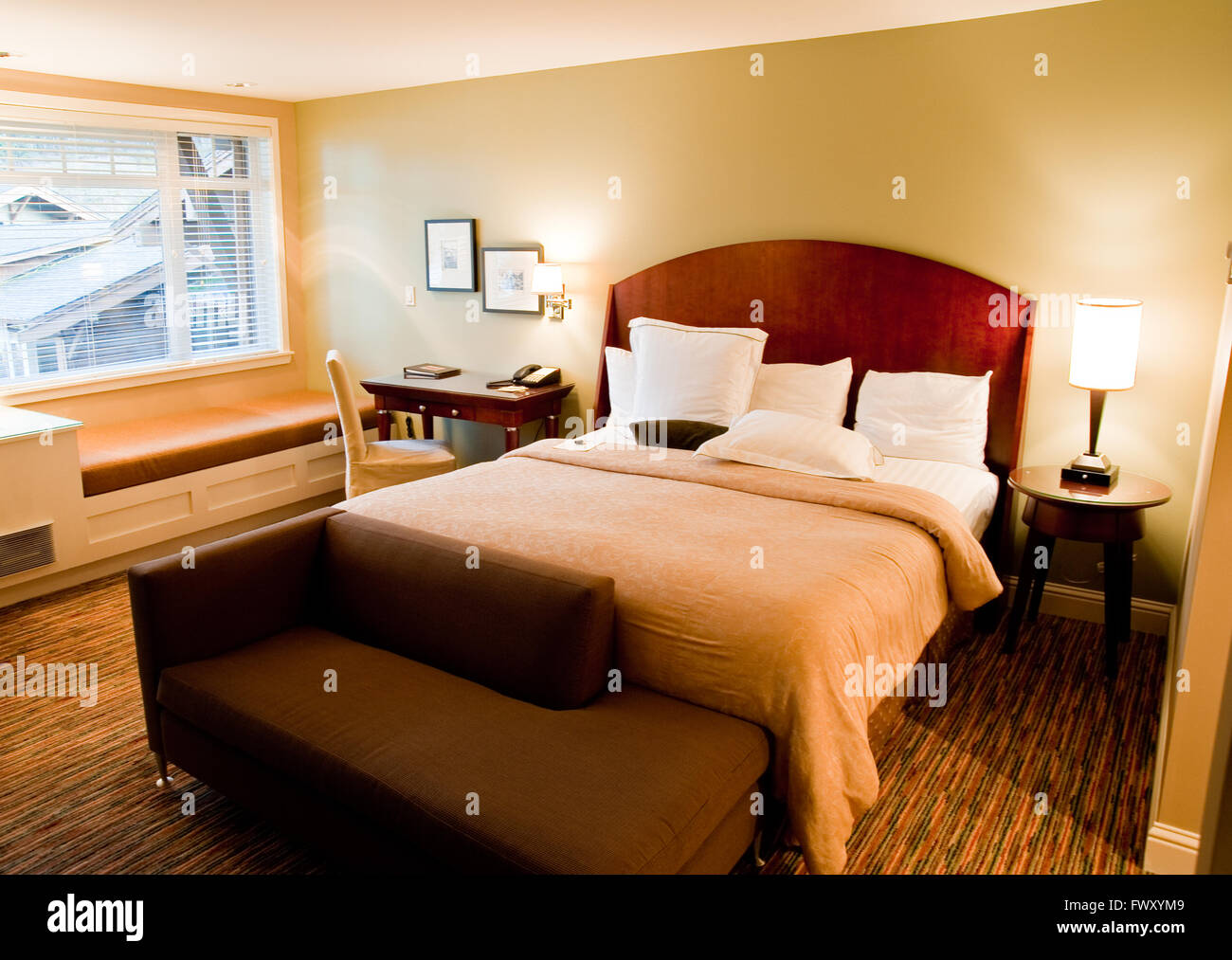 Interior of a hotel room Stock Photo - Alamy
