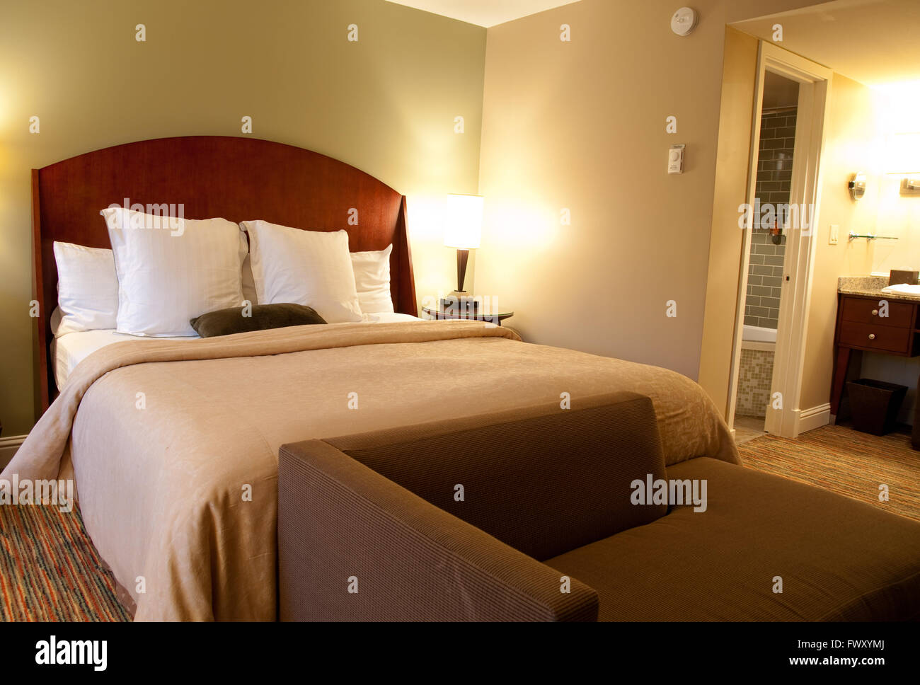 Interior of a hotel room Stock Photo - Alamy
