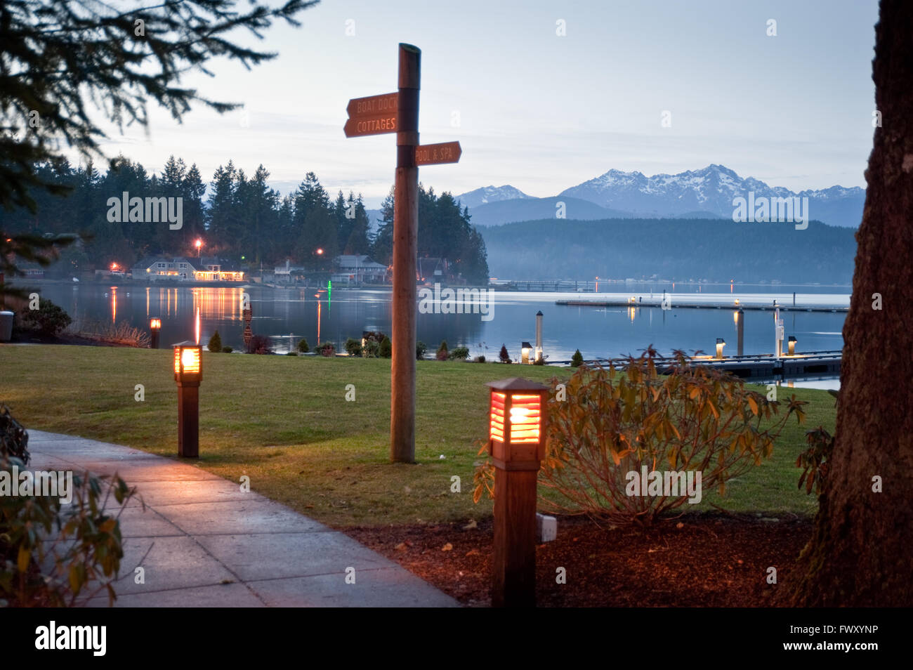 Hood Canal shoreline Stock Photo - Alamy