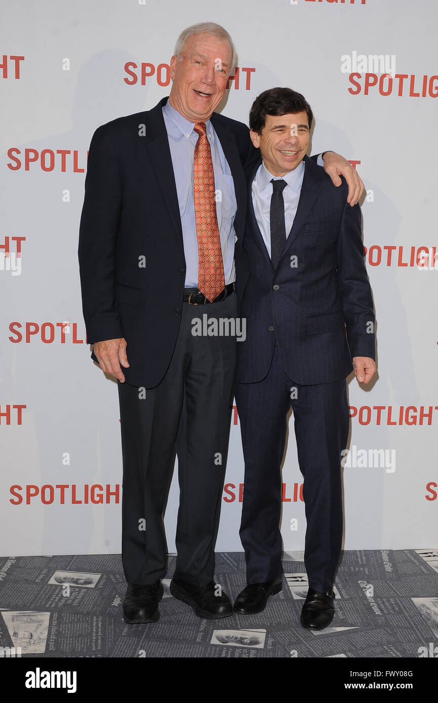 Walter 'Robby' Robinson and Mike Rezendes attend the UK Premiere of ...