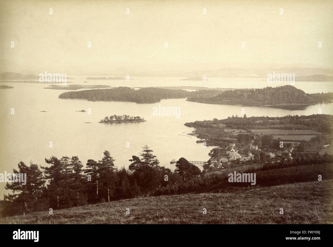 The islands from above Luss, Loch Lomond, UK Stock Photo - Alamy