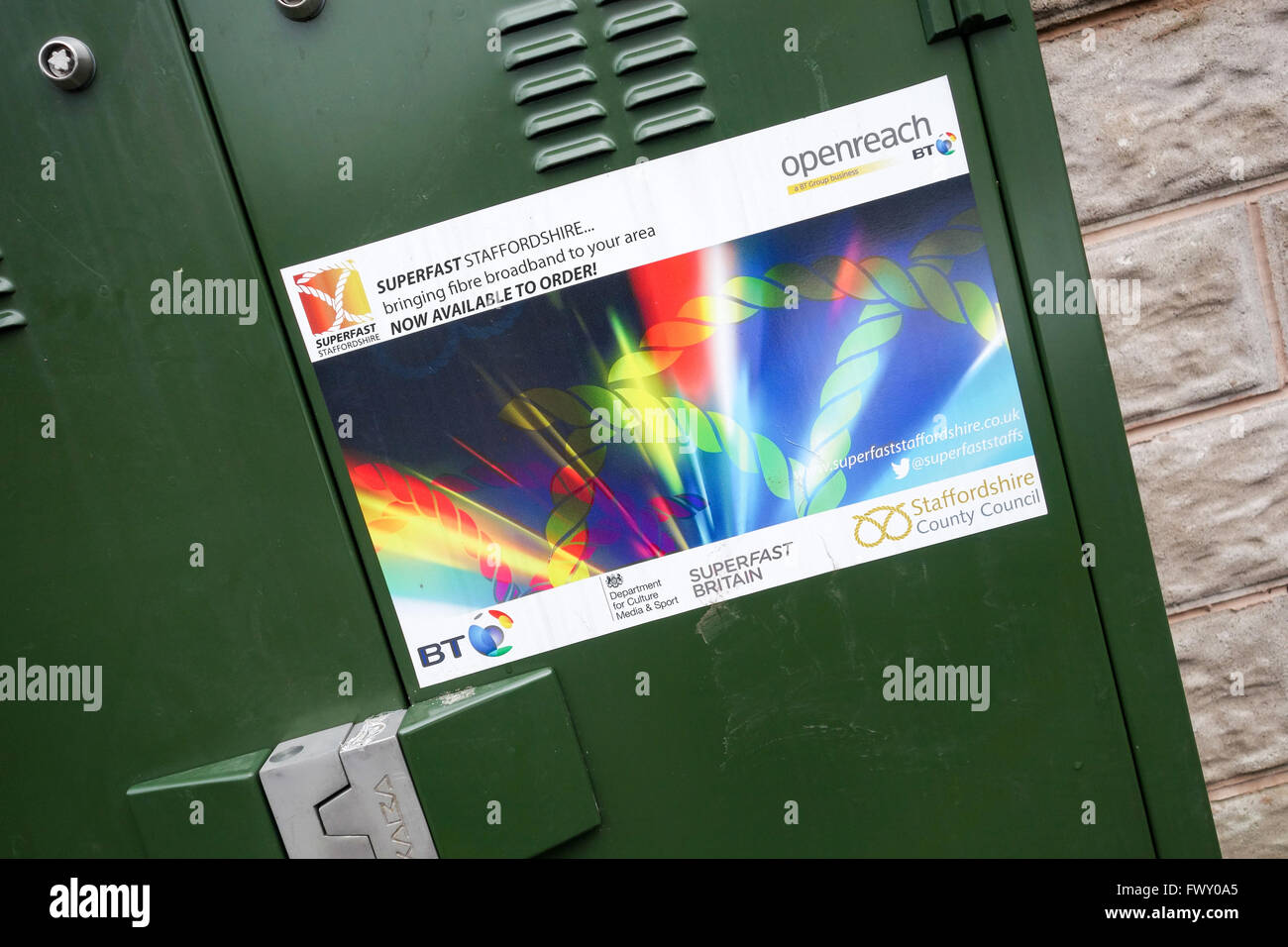 sign for bt openreach fibre optic broadband internet connection with ...