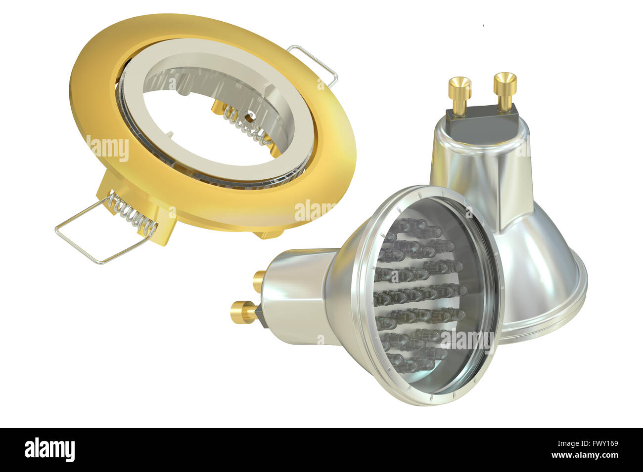 Recessed light fixture Cut Out Stock Images & Pictures - Alamy