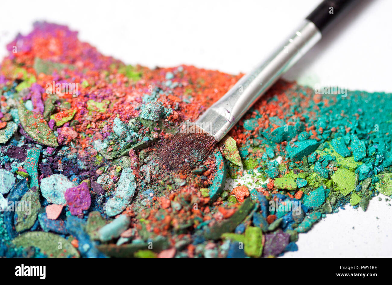 broken eye shadow Stock Photo - Alamy