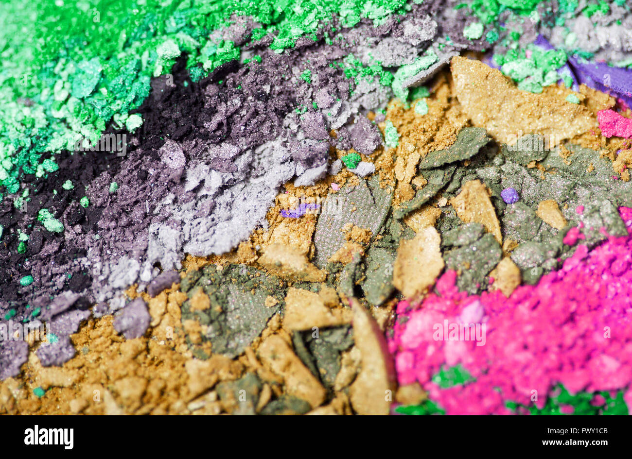 broken eye shadow Stock Photo - Alamy