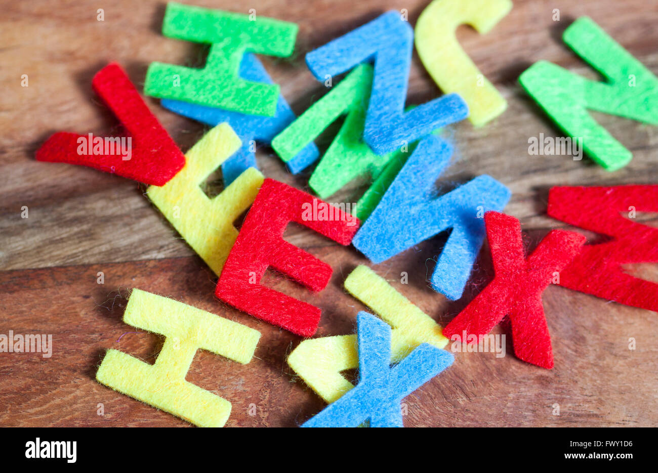 Colourful letters uppercase and lowercase hi-res stock photography and ...