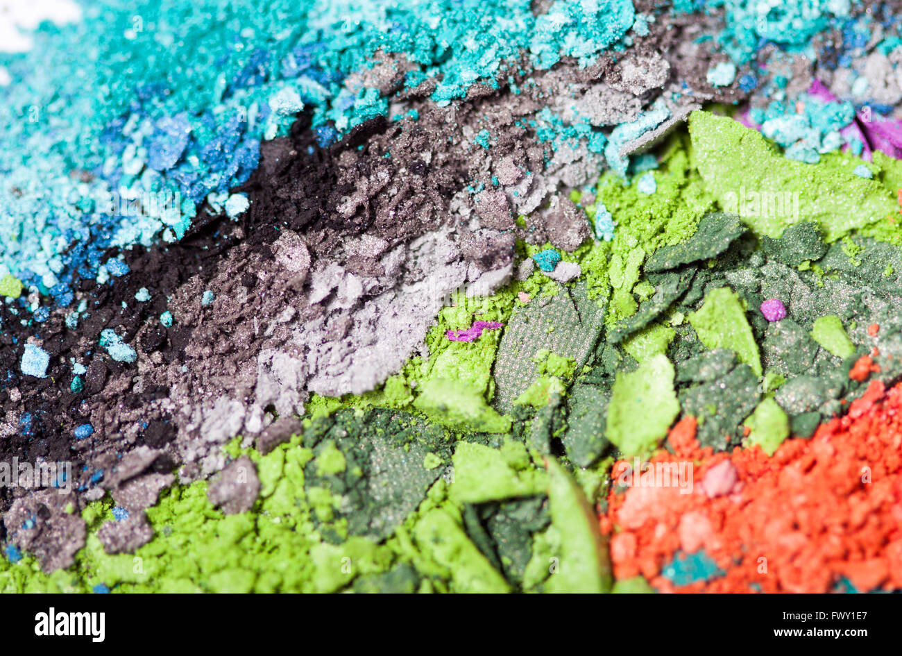 broken eye shadow Stock Photo - Alamy
