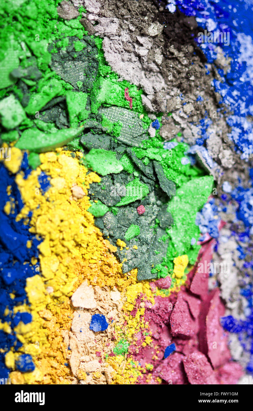 broken eye shadow Stock Photo - Alamy