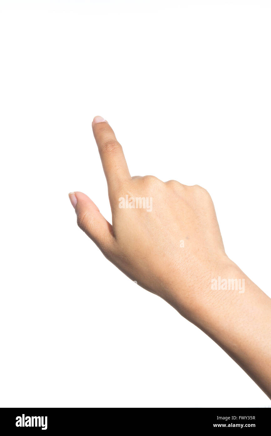 Hand touching something hi-res stock photography and images - Alamy