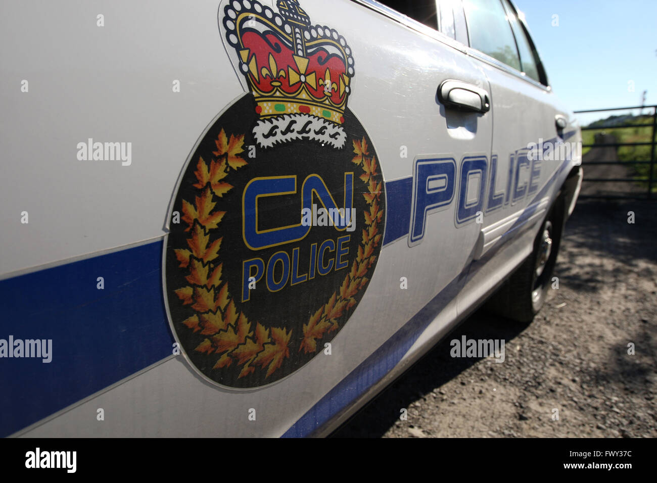 CN police cruiser in Brockville, Ont., on July 10, 2014 Stock Photo - Alamy