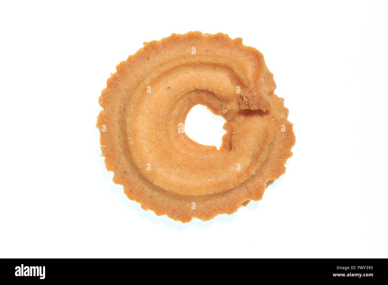Classic Vanilla Cookies isolated on white background Stock Photo - Alamy