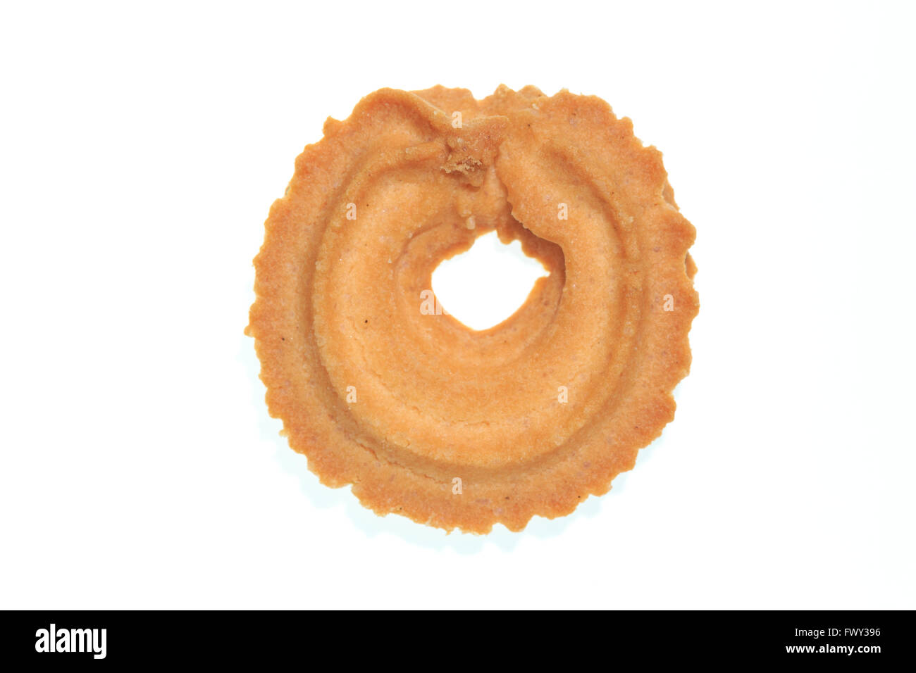 Classic Vanilla Cookies isolated on white background Stock Photo - Alamy