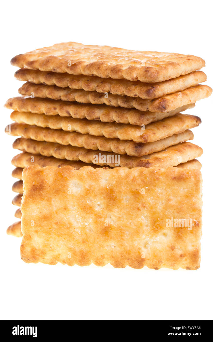 Biscuit Texture Closeup Details Isolated On White Stock Photo - Alamy