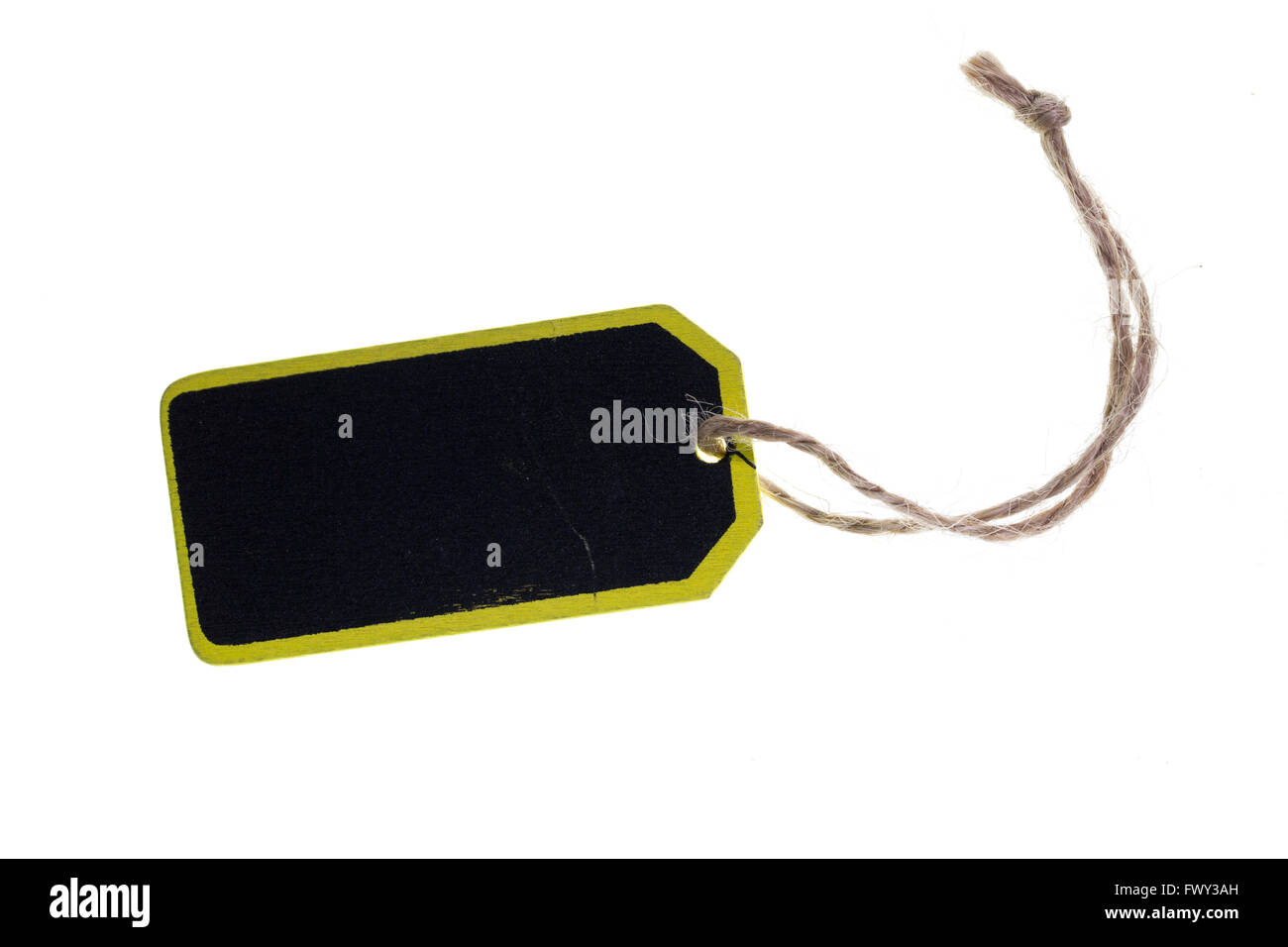 Empty shopping tag template. Isolated on white Stock Photo - Alamy