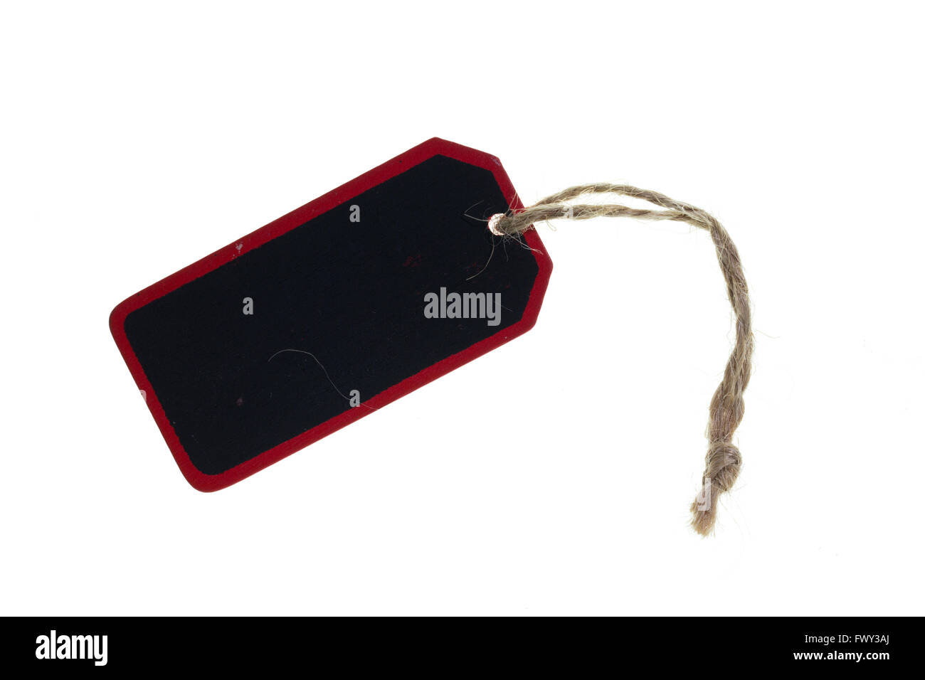 Empty shopping tag template. Isolated on white Stock Photo - Alamy