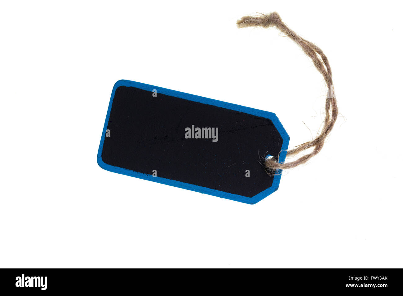 Empty shopping tag template. Isolated on white Stock Photo - Alamy