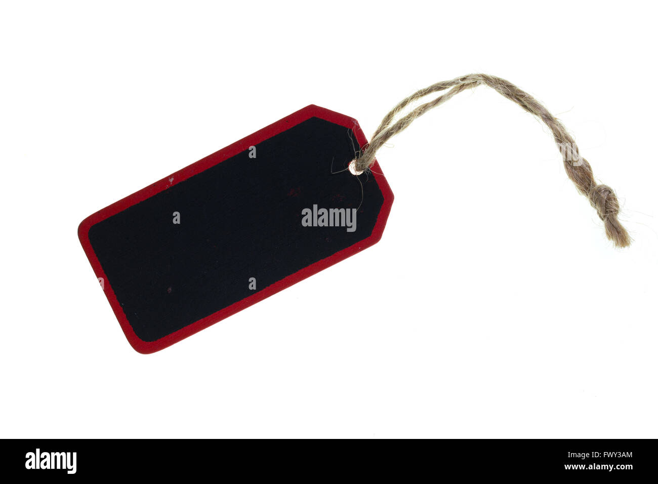 Empty shopping tag template. Isolated on white Stock Photo - Alamy