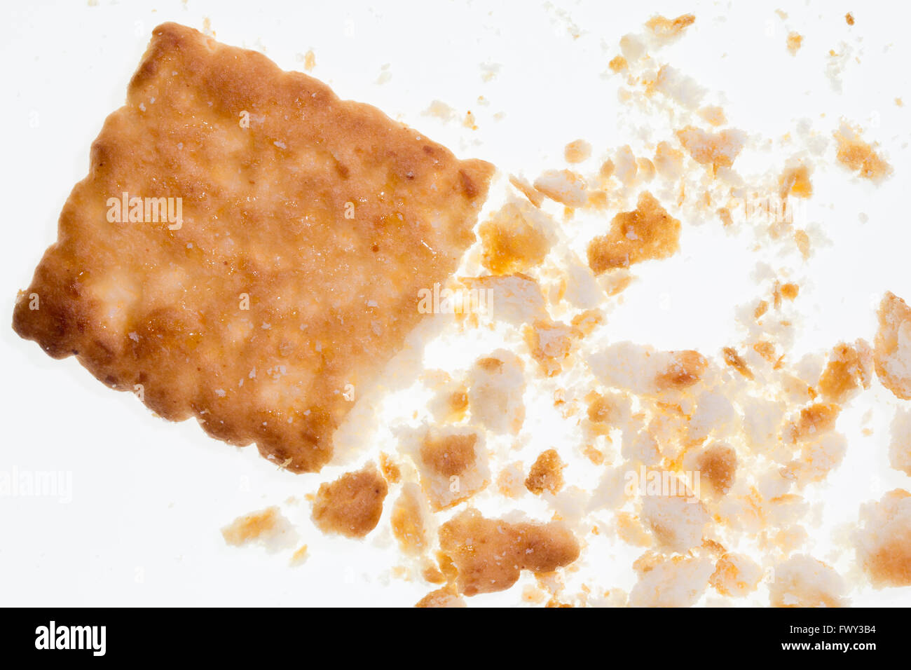 Crumbs of Biscuit Texture Closeup Details Isolated On White Stock Photo ...