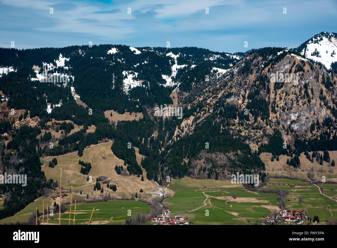 fir trees and mountains in Germany Stock Photo - Alamy