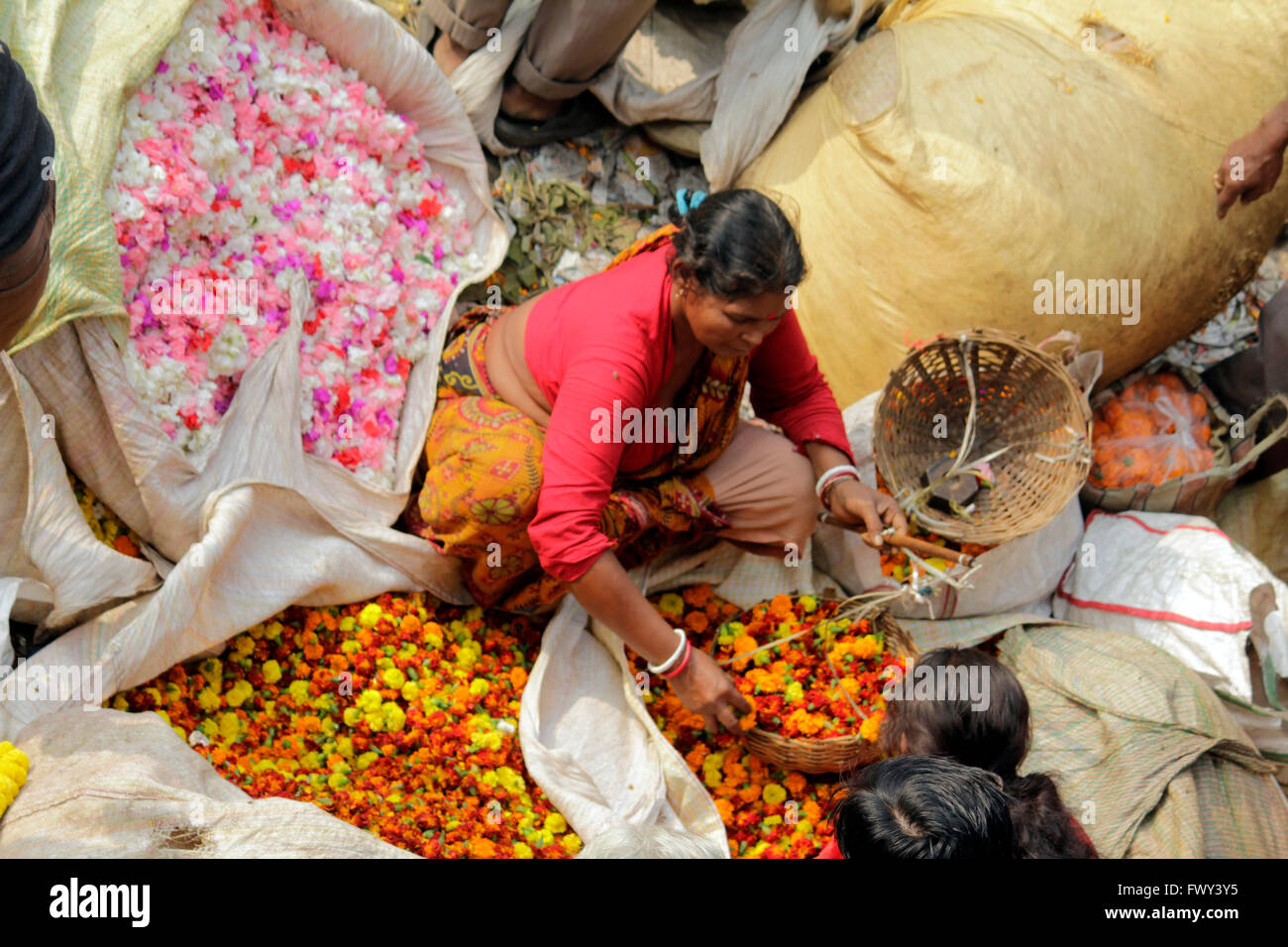 Howrah bridge mullik ghat calcutta hi-res stock photography and images ...