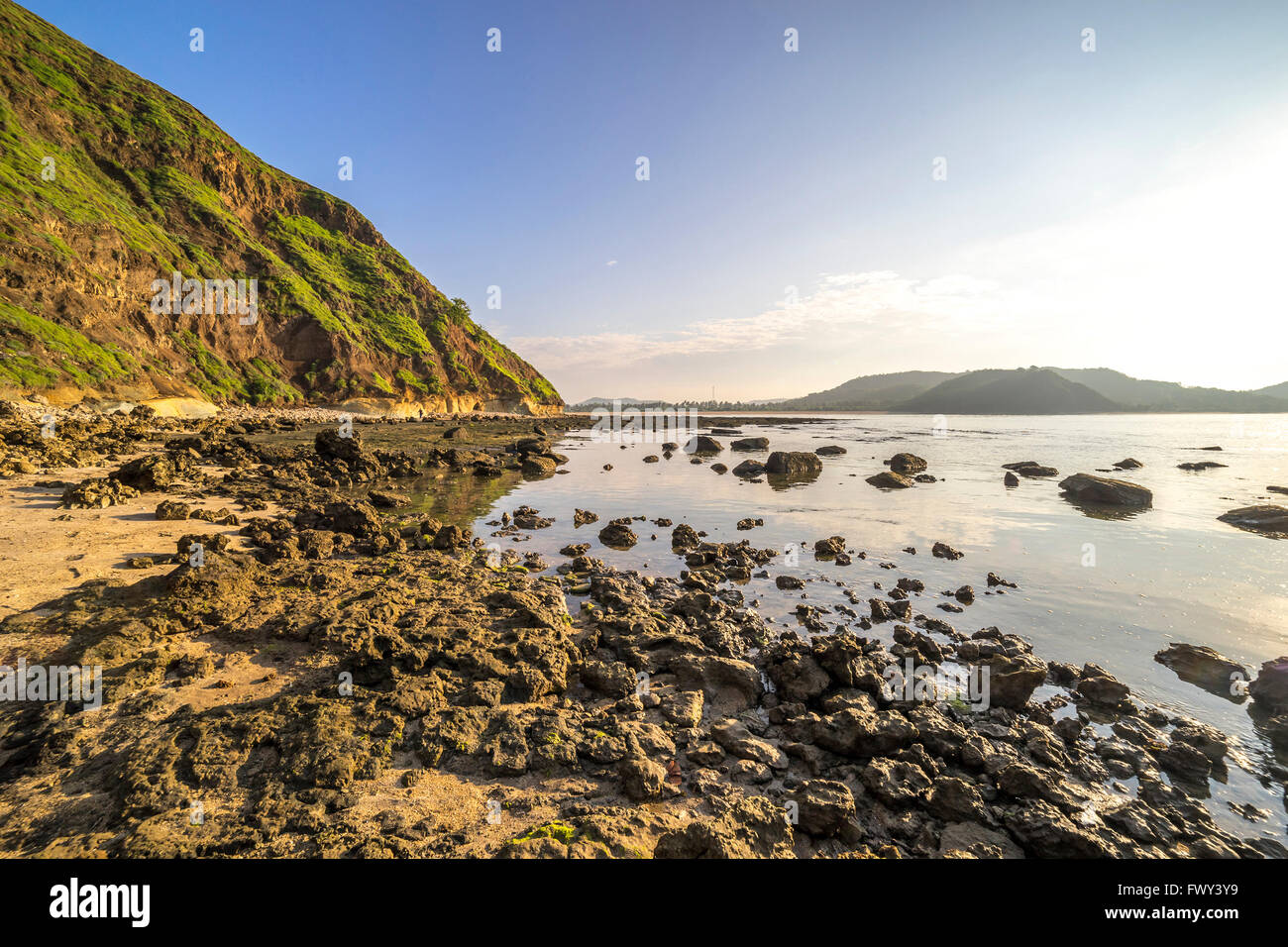 Rock formation at Batu Payung (Umbrella Rock) at Lombok, Indonesia ...