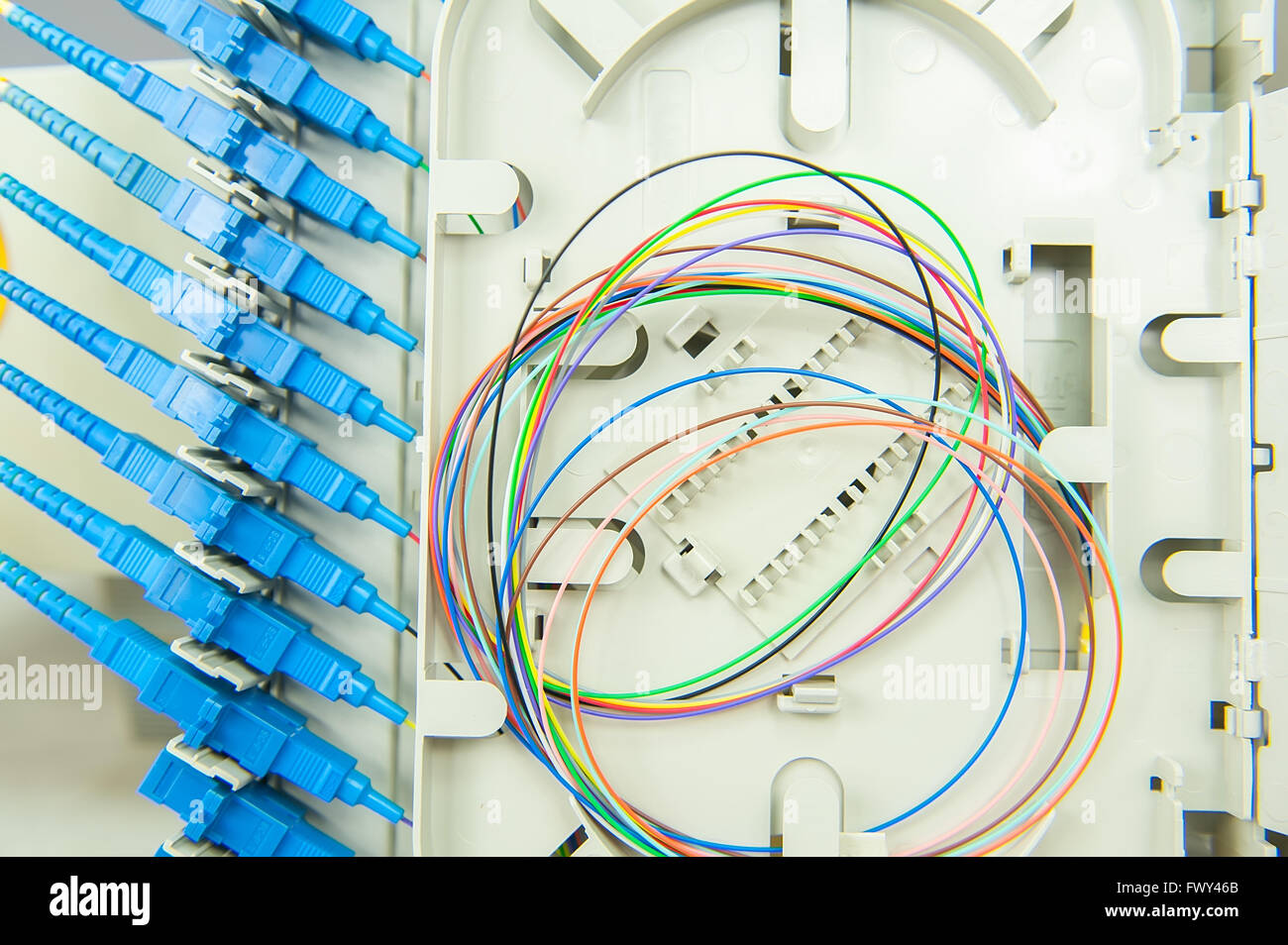 Fiber optic cable plug converter hi-res stock photography and images ...