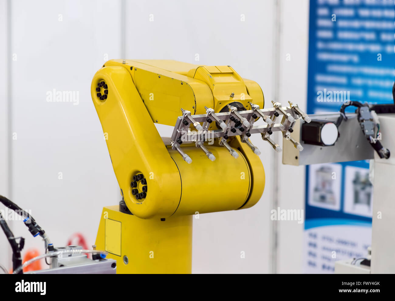 robotic hand machine tool at industrial manufacture factory Stock Photo ...