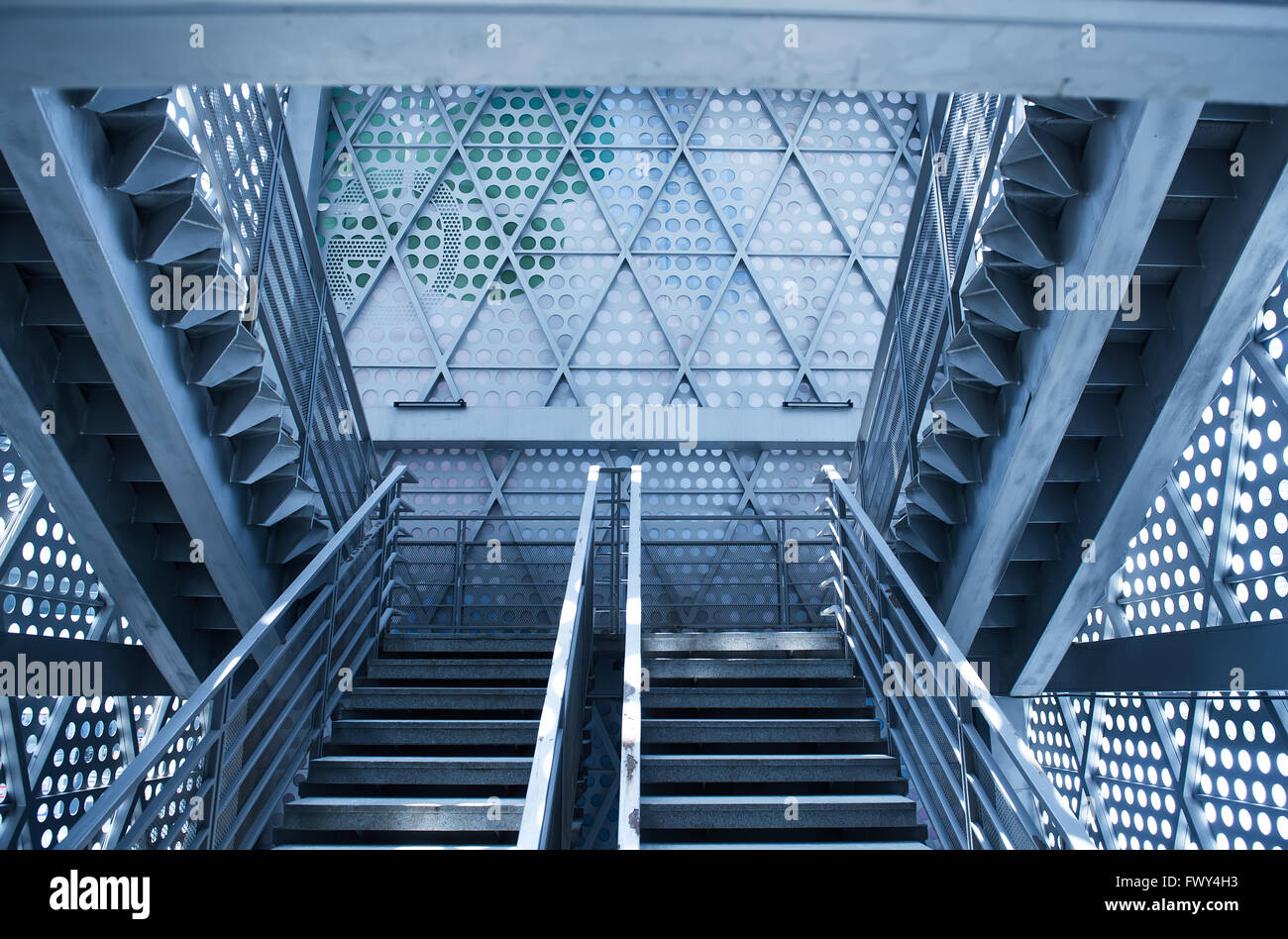 View of stairs in modern house Stock Photo - Alamy
