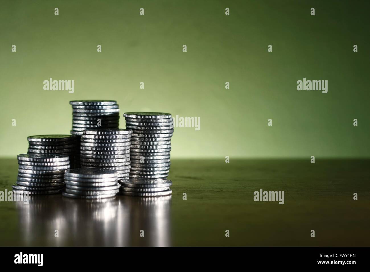Stack of coins Stock Photo - Alamy
