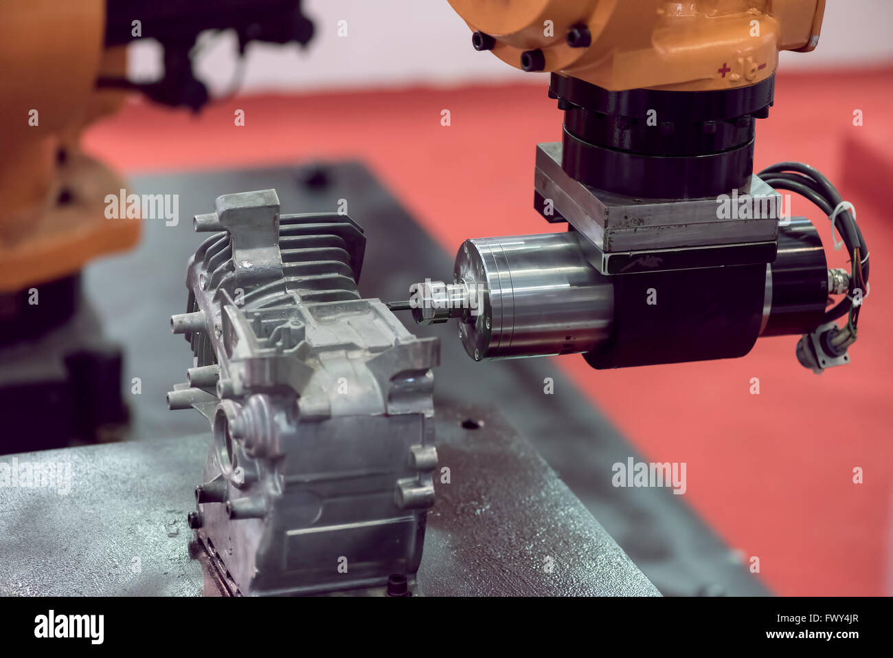 robotic hand machine tool at industrial manufacture factory Stock Photo ...