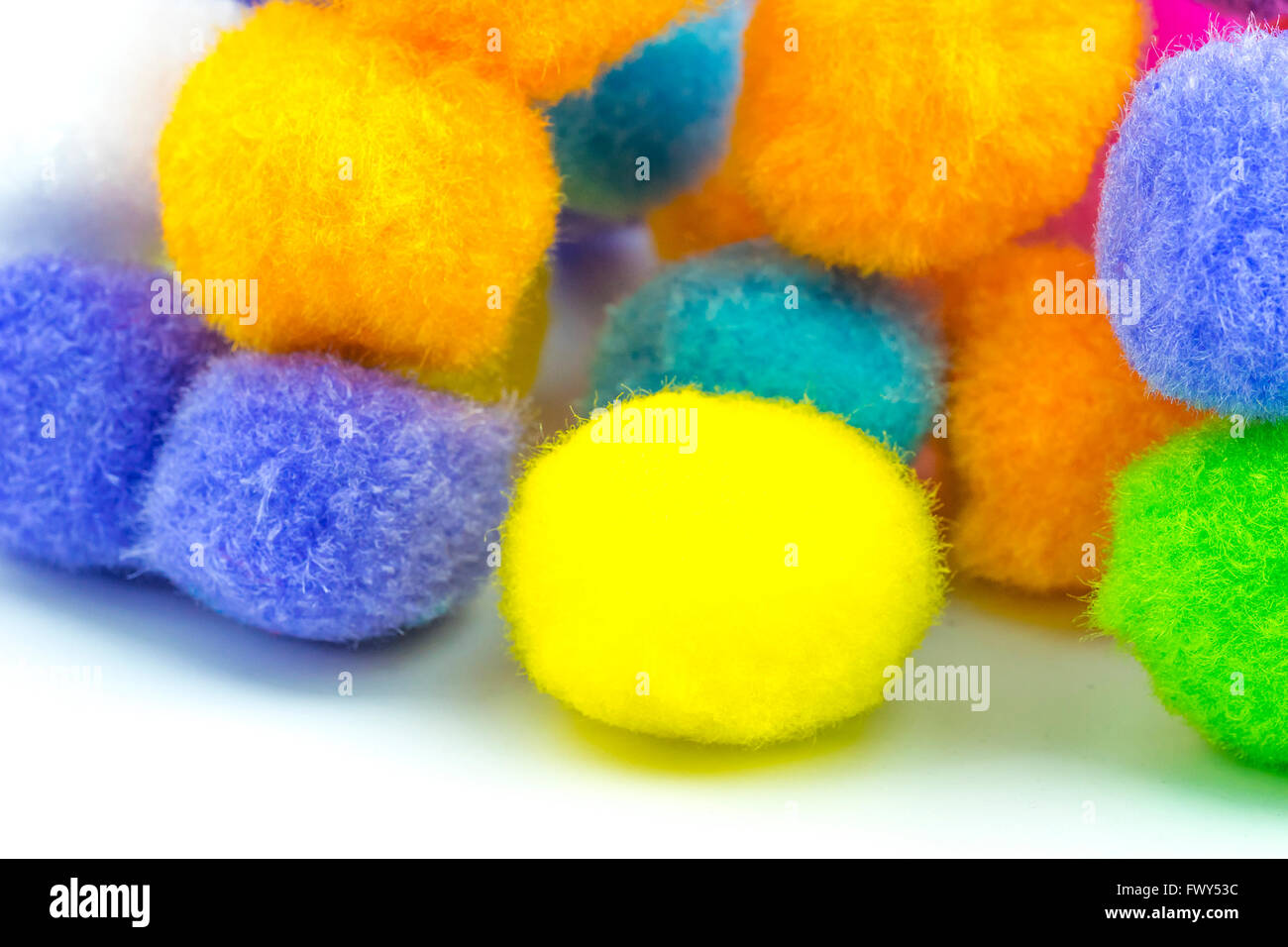 Colorful cotton wool Stock Photo - Alamy