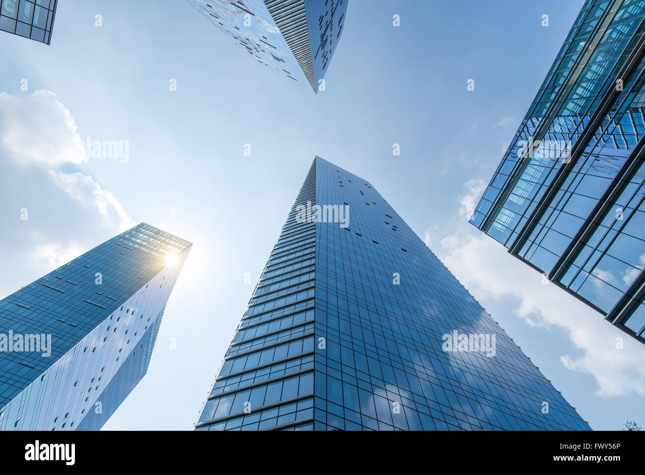 Modern Architecture of Skyline Stock Photo - Alamy