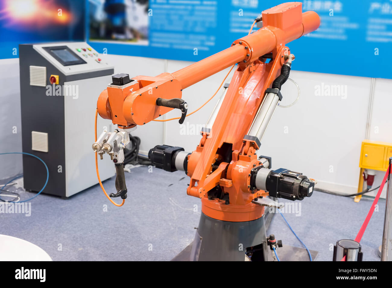 robotic hand machine tool at industrial manufacture factory Stock Photo ...