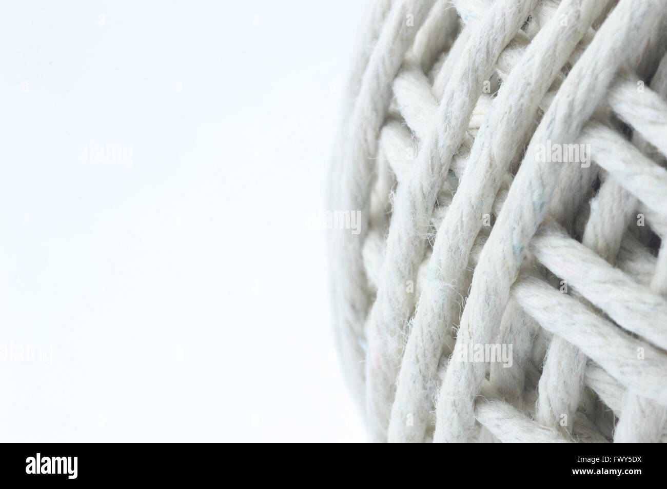 White rope with macro view Stock Photo - Alamy