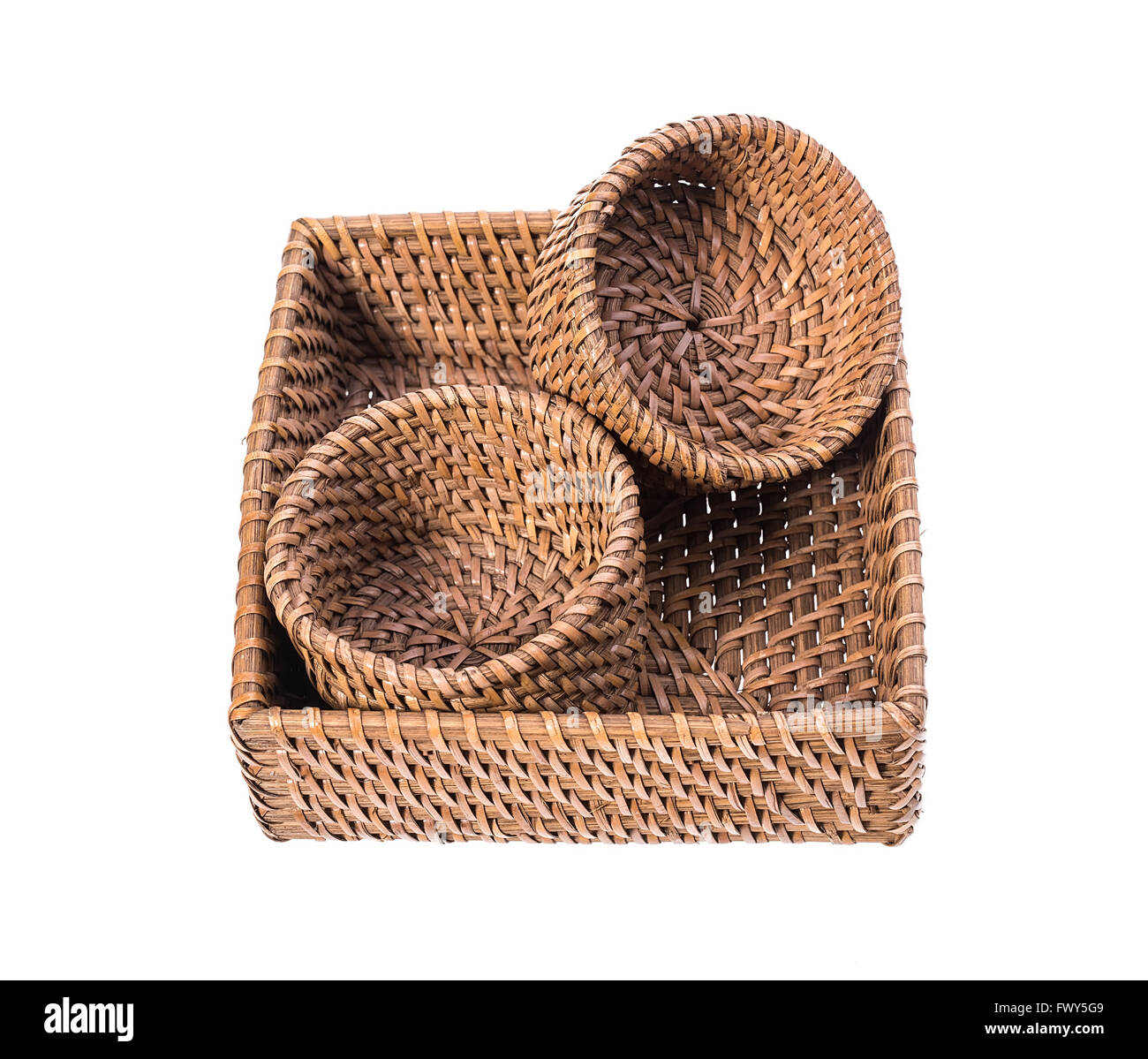 Rattan basket hi-res stock photography and images - Alamy
