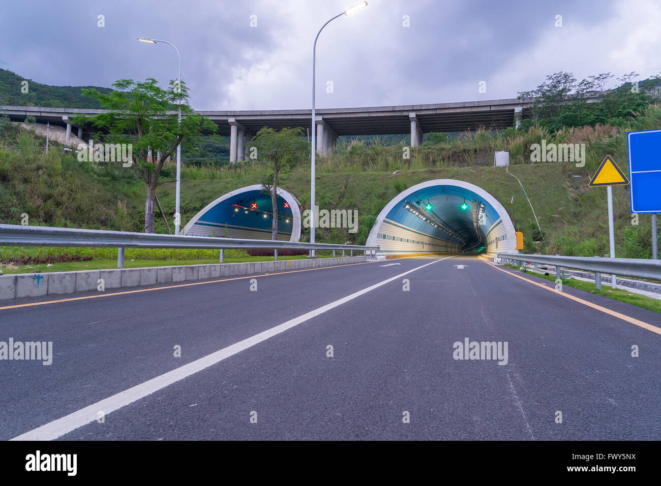 modern road tunnel Stock Photo - Alamy